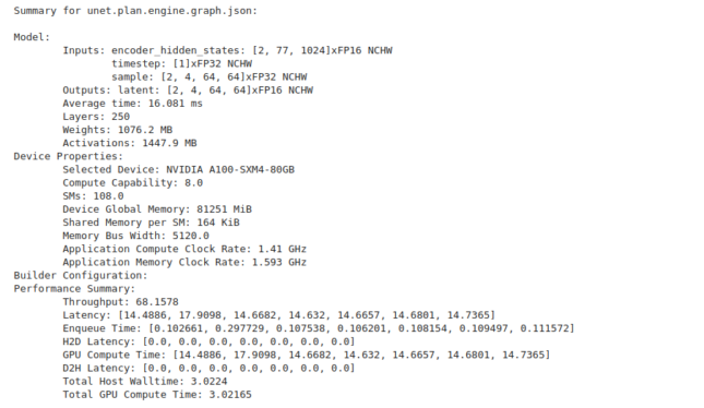 後編: TREx による TensorRT 化した Stable Diffusion モデルの解析 - NVIDIA 技術ブログ