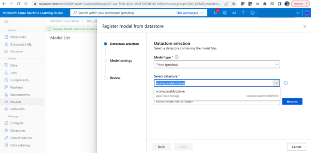Creating Custom Ai Models Using Nvidia Tao Toolkit With Azure Machine Learning Nvidia