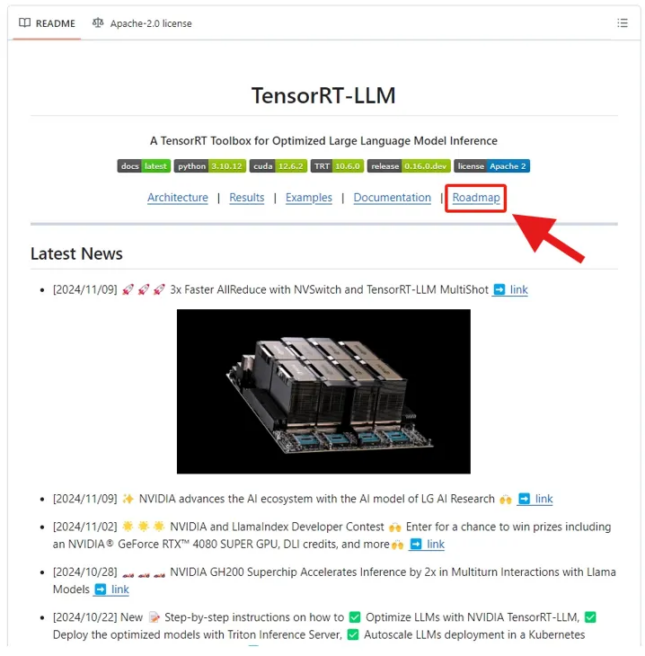 NVIDIA TensorRT-LLM Roadmap 现已在 GitHub 上公开发布！ - NVIDIA 技术博客